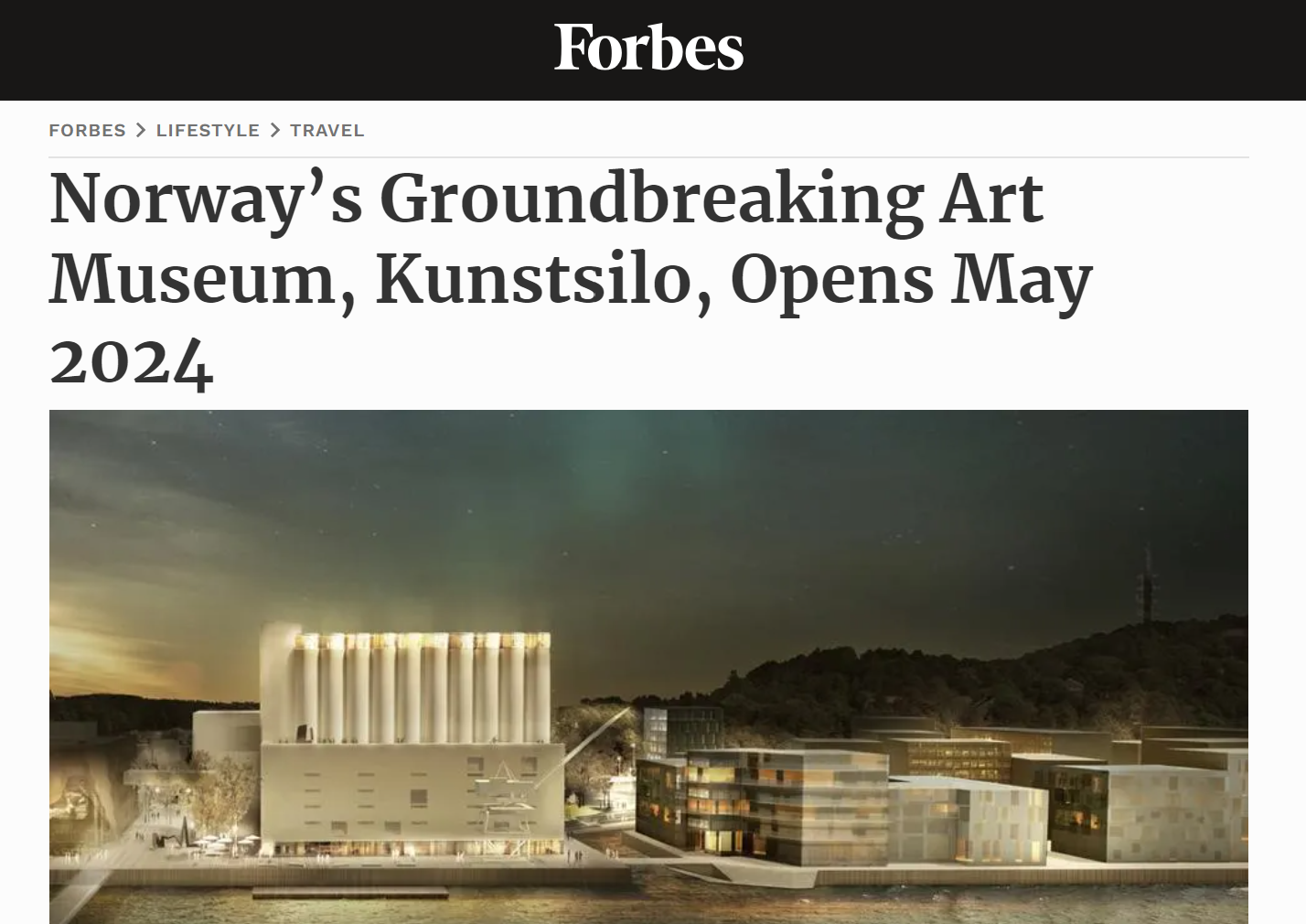 Norway’s Groundbreaking Art Museum, Kunstsilo, Opens May 2024 ...